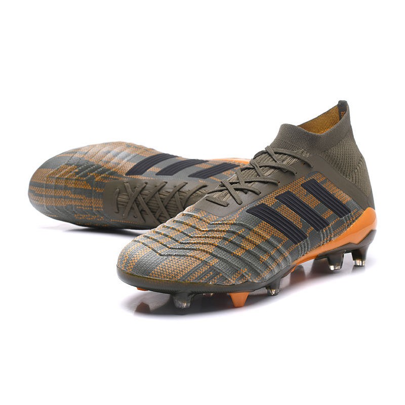Korki Pilkarskie adidas Predator 18.1 FG - Oliva Zielony Pomarańczowy